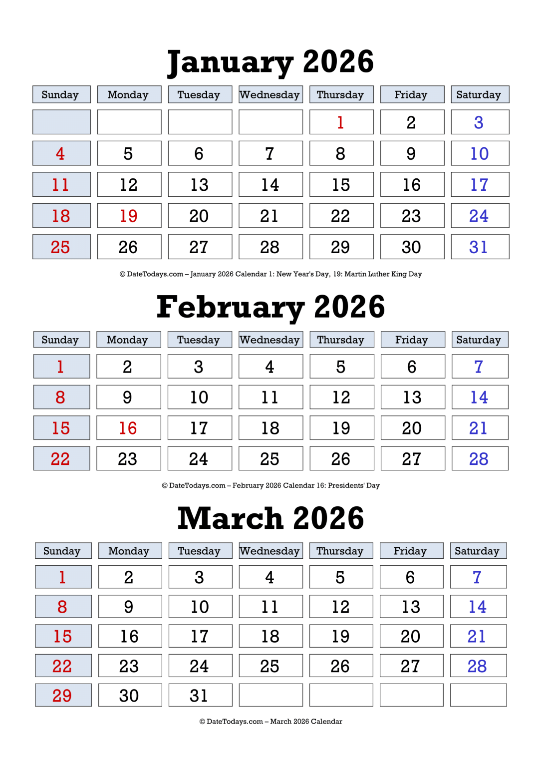 Printable Julian Date Calendar 2026 - Julian Date Today